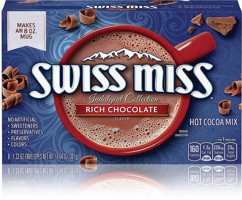 Swiss Miss Premium Imported Cocoa Indulgent Collection Rich Chocolate ...