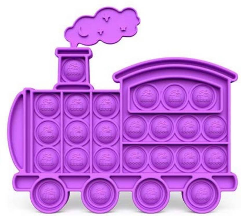 FLICK IN Pop It Fidget Toy, Silicone Push Pop Squeeze Anxiety Stress ...