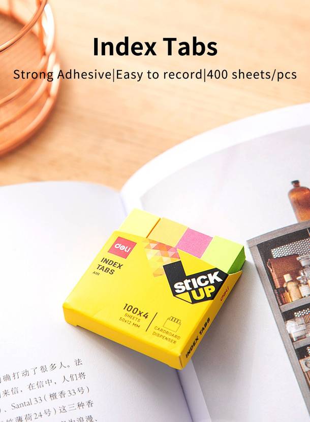 Flipkart.com | Deli Strong Adhesive Bright Colour Sticky Notes, Perfect ...