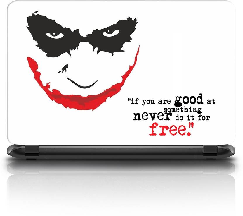 WALL STICKS Joker - Dc - Super Villain - Heath Ledger - Laptop Skin ...