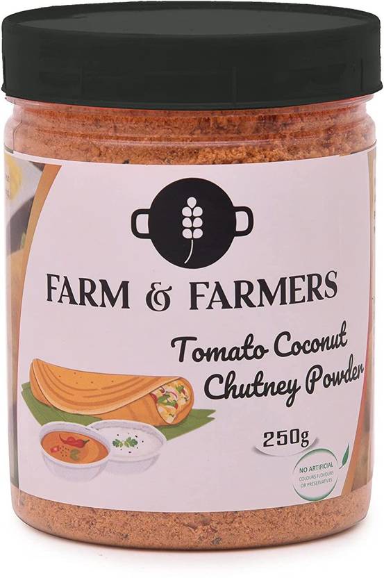 Farm & Farmers South Indian Instant Tomato Coconut Red Chutney Powder ...