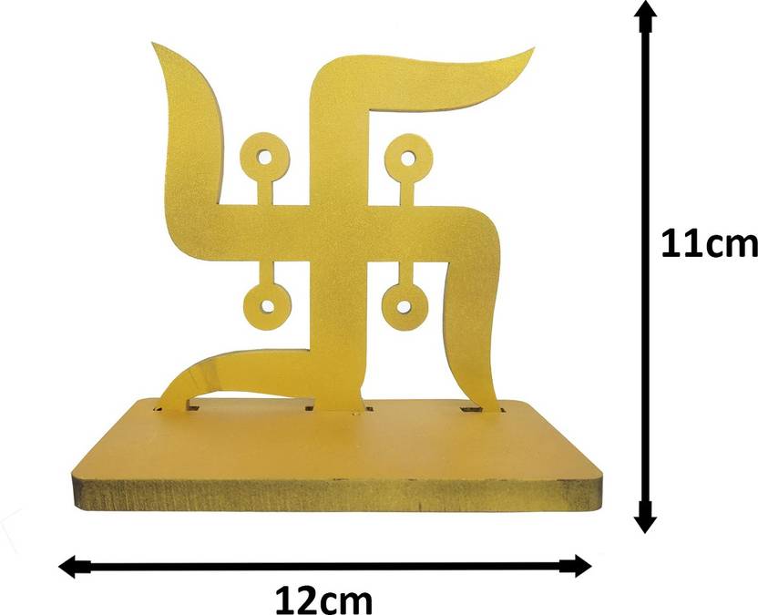 Uniqon (Size:12cmx11cm) Golden Lord Satya Sign Car Dashboard Idol ...