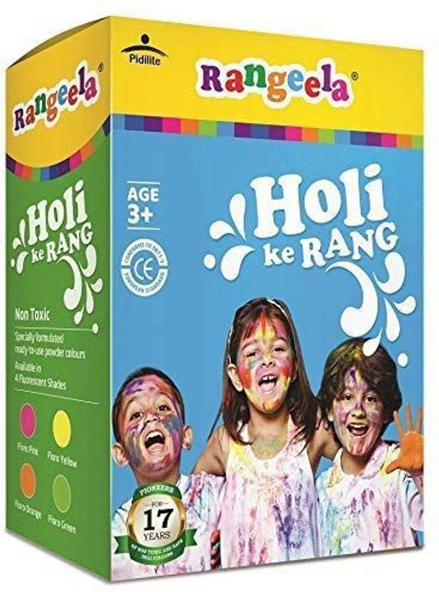 Pidilite Rangeela Pidilite Rangeela Holi ke Rang Pack of 6 Holi Color ...