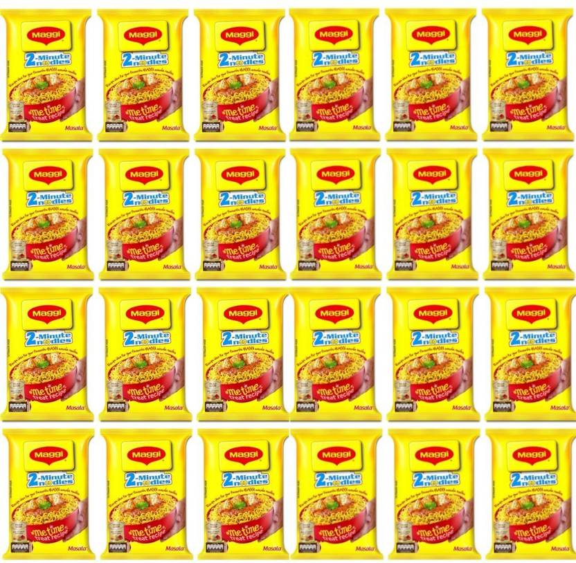 NESTLE Maggie masala noodles pack of 24 Instant Noodles Vegetarian ...