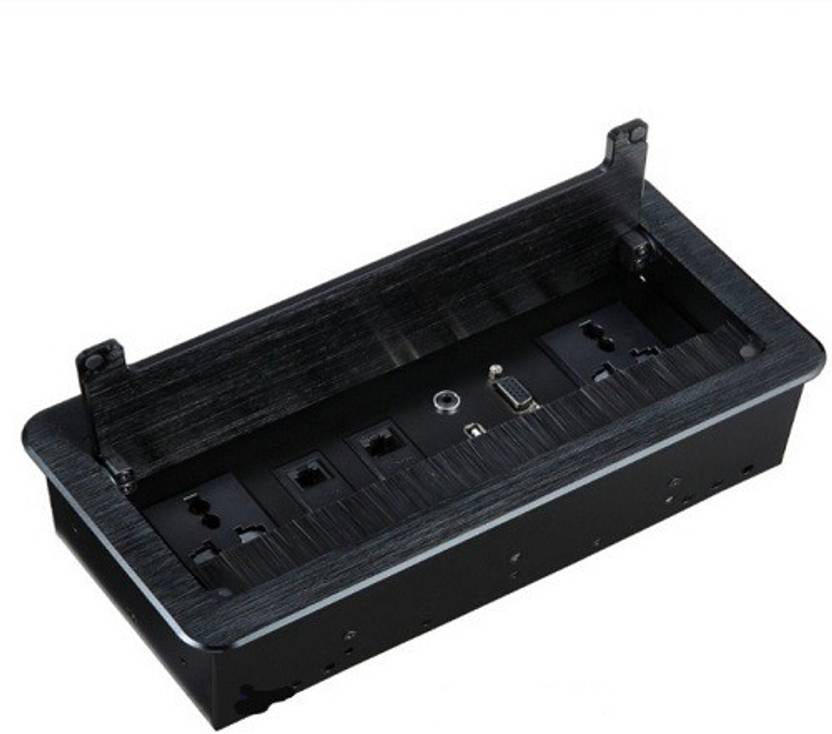 techut filp type cable cubby pop up box with 2 power socket ,2 lan,1 ...