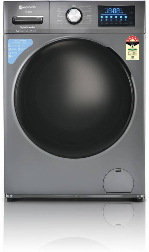 MOTOROLA 10.5 kg Smart Wi-Fi Enabled Steam Wash Inverter Technology ...