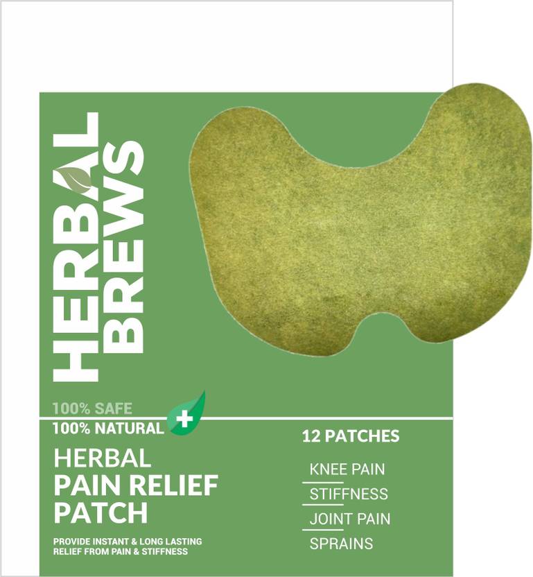 Herbal Brews Pain Relief Patches - 12 Knee Pain Patches (Specially ...