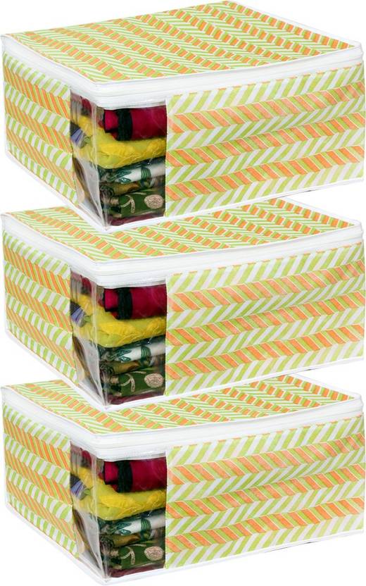 PrettyKrafts Saree orgonizer Saree Storage Bag With Zip, Wardrobe ...