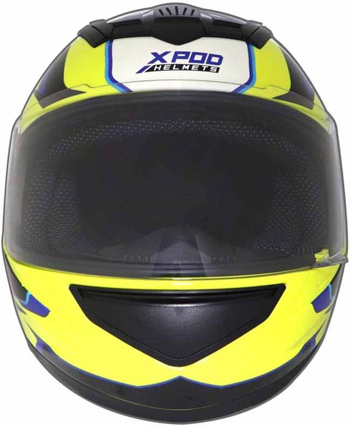 TVS XPOD DYNAMIC DUAL TONE - Neon Motorbike Helmet - Buy TVS XPOD ...