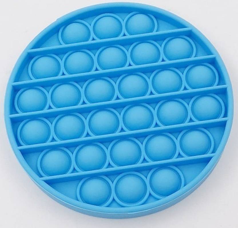 shopviashipping Pop it Fidget Toy - Blue Popit Push pop Learning game ...