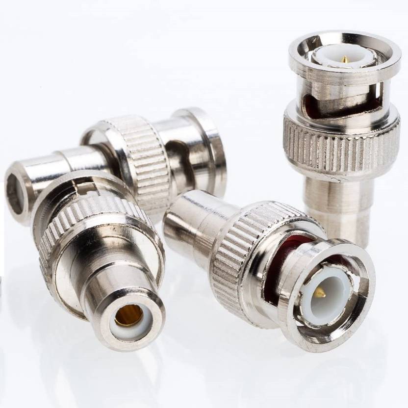 TAAPSEE 3 Pack RCA and BNC Coaxial Adapter - BNC Male to RCA Female Connector, Adapter, Coupler ...