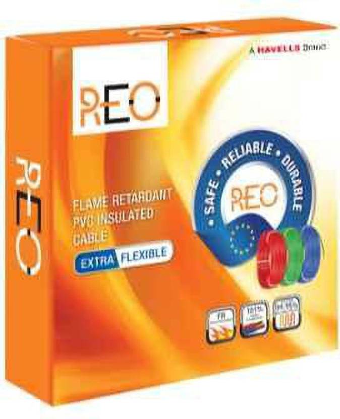 HAVELLS REO 2.5 SQ MM WIRE, HRFR PVC Black 90 m Wire Price in India ...