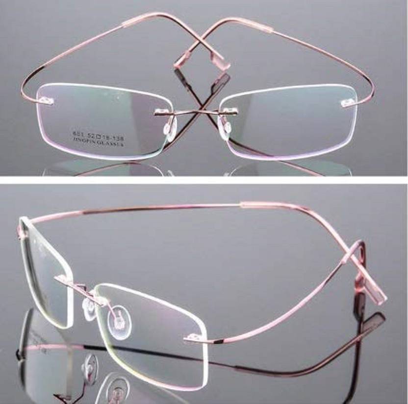 Opticalskart Rimless Square Frame Price in India - Buy Opticalskart ...