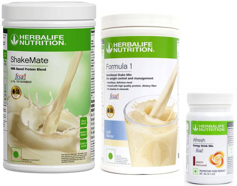 Herbalife Nutrition formula 1 kulfi (500g)+ shake mate (500g)+ afresh ...