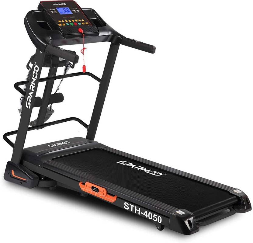 Sparnod Fitness STH-4050 (4.5HP Peak) Automatic Foldable Motorized ...