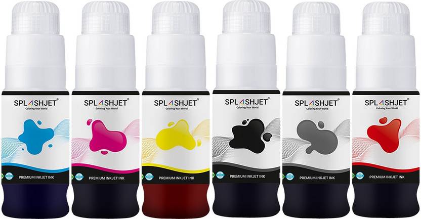 Splashjet GI73 Refill Ink for Canon G570 / G670 - (Bk/C/M/Y/R/GY ...