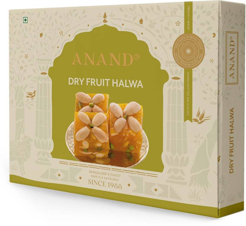 Anand Dry Fruit Halwa ( Karachi Halwa) - Pure Ghee Mithai with Crunchy ...