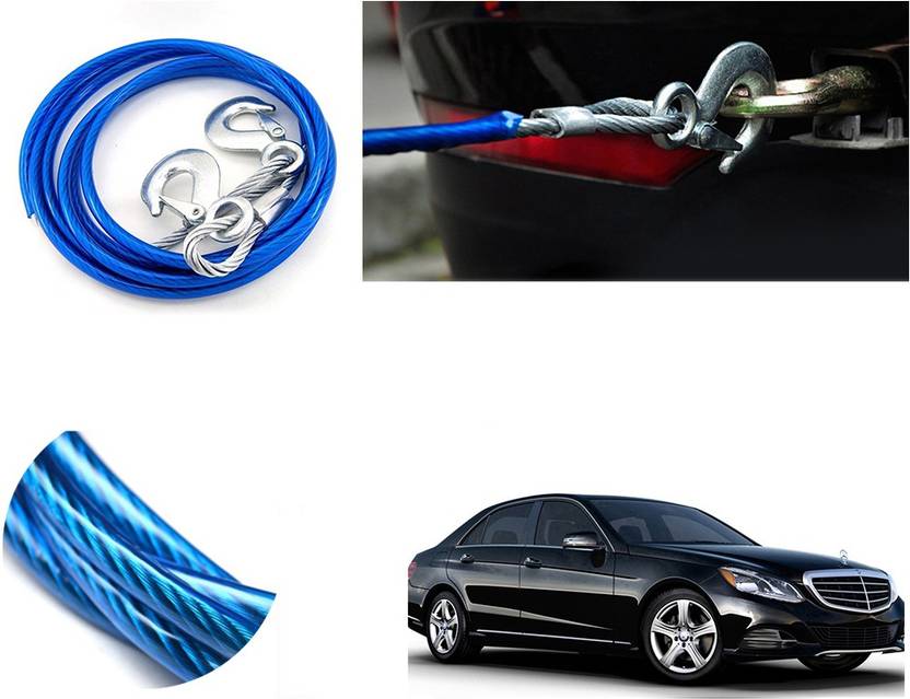Universal Hub 4M Long Super Strong Emergency Heavy Duty Car Tow Cable 5 ...