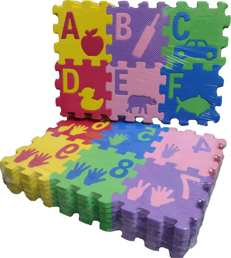 O&R Non Toxic abcd mats for kids and Safe Learning Alphabet Puzzle ...