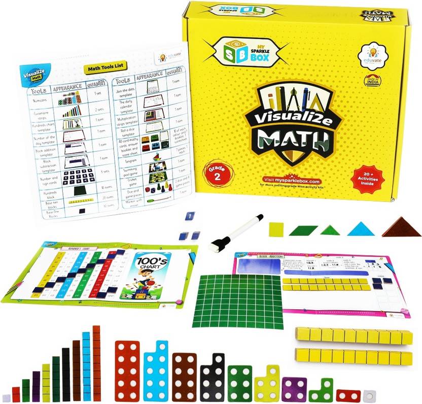 Sparklebox Math Learning Kit for Grade 1 | Age group 4-7 | Educational ...