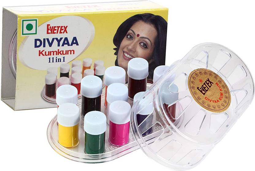Eyetex Divyaa Liquid KumKum Bindi Multicolor liquid Kumkum – 11 in1 For ...