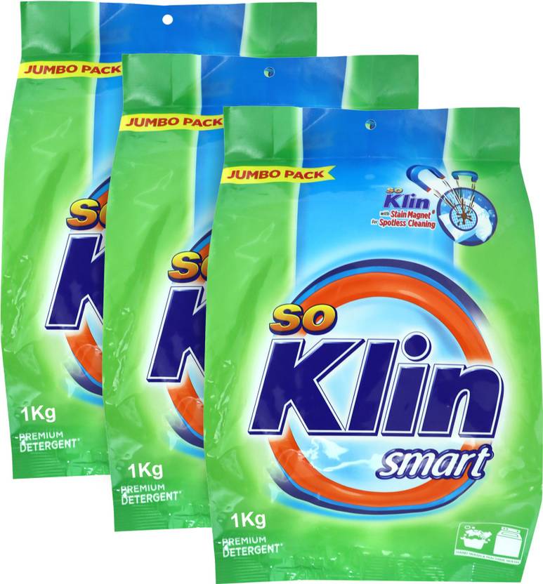 So Klin Smart Premium Detergent Powder 3 kg Price in India - Buy So ...