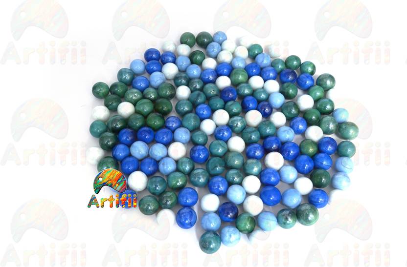Artiffi Glass Marble Decorative Kanche Pebbles for Decoration & Kids ...