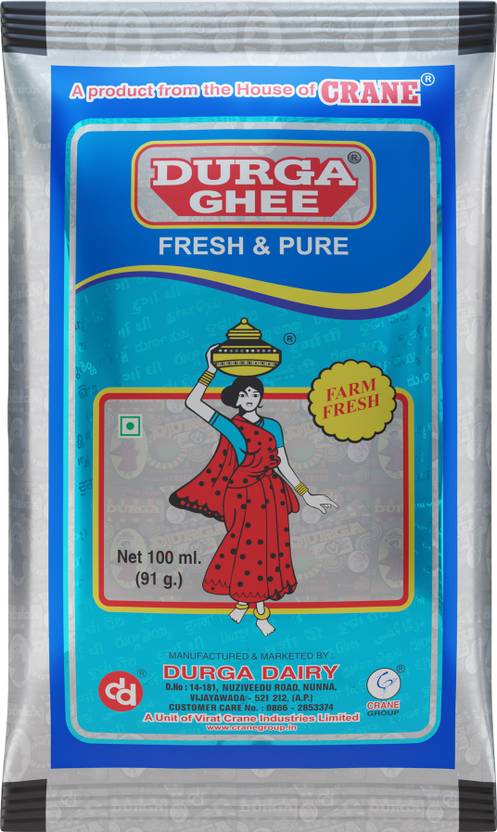 Durga Fresh and Pure Ghee 100 ml Pouch Price in India - Buy Durga Fresh ...
