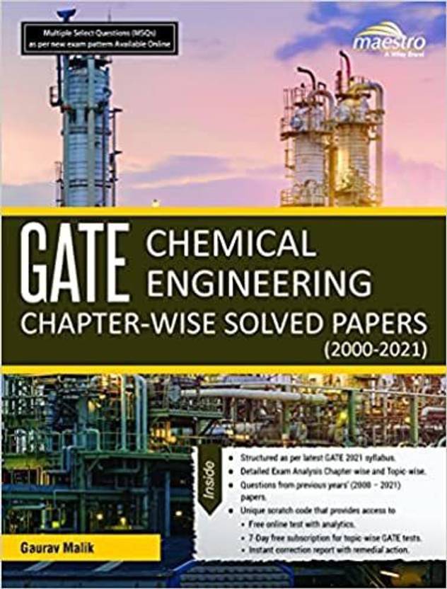 Wiley's Gate Chemical Engineering Chapter - Wise Solved Papers (2000 ...
