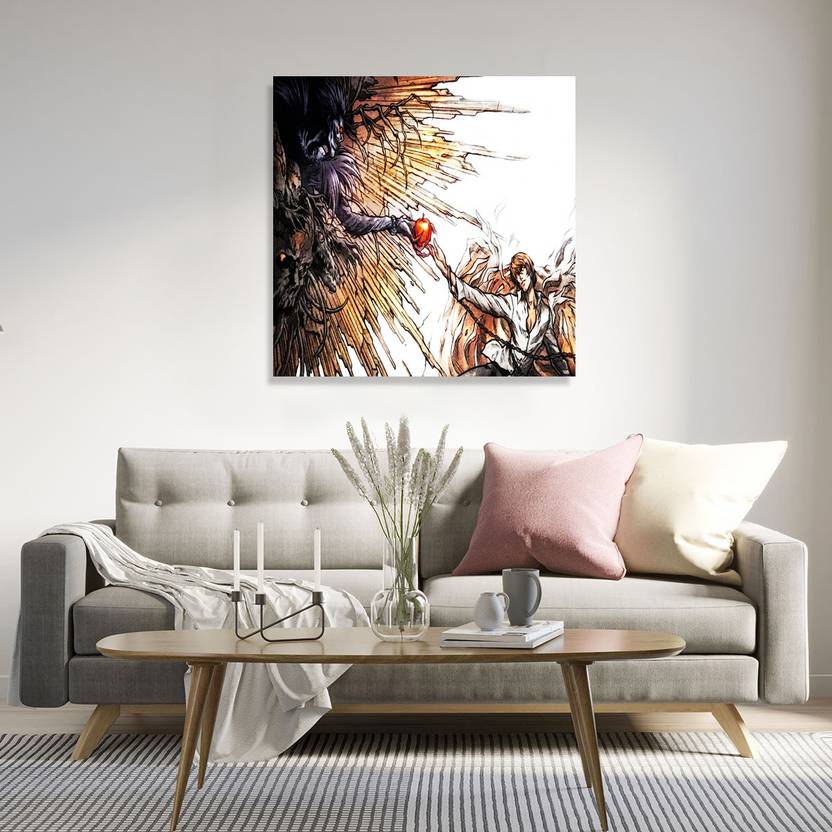 Framed Canvas Anime Art Wall Print Poster 22x22 Inch Nw 511 Canvas