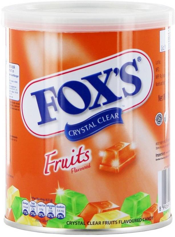 FOX'S Crystal Clear Fruits Flavored Candy fruits Candy Price in India ...