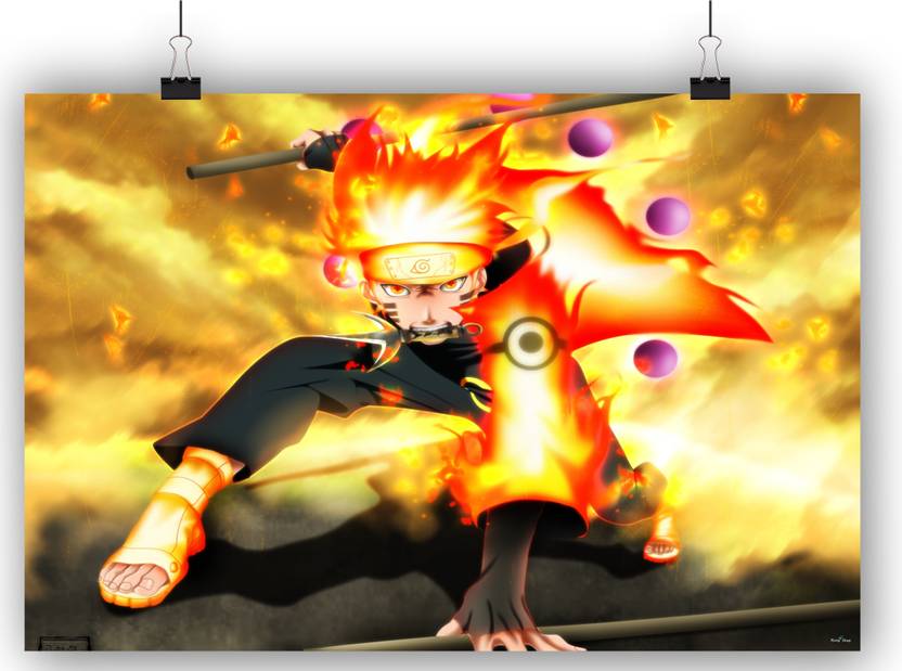 Fire Naruto Paper Print - Animation & Cartoons posters in India - Buy ...