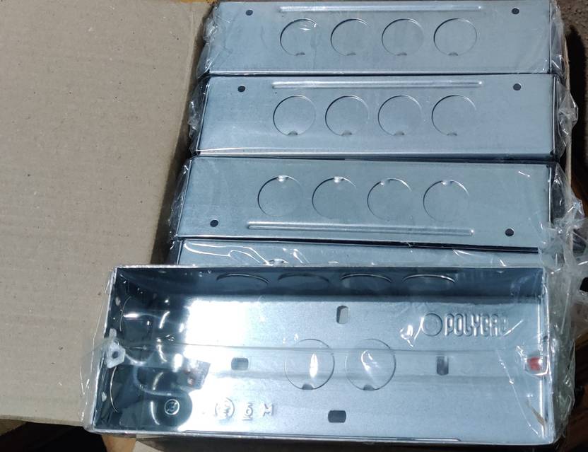 Polycab 6MODULE (BOX OF 10) Metal Electrical Box Price in India - Buy ...