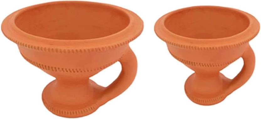 BS NATURAL Desi Handmade Natural Clay Dhoop Loban Dani/Dhuni Burner ...