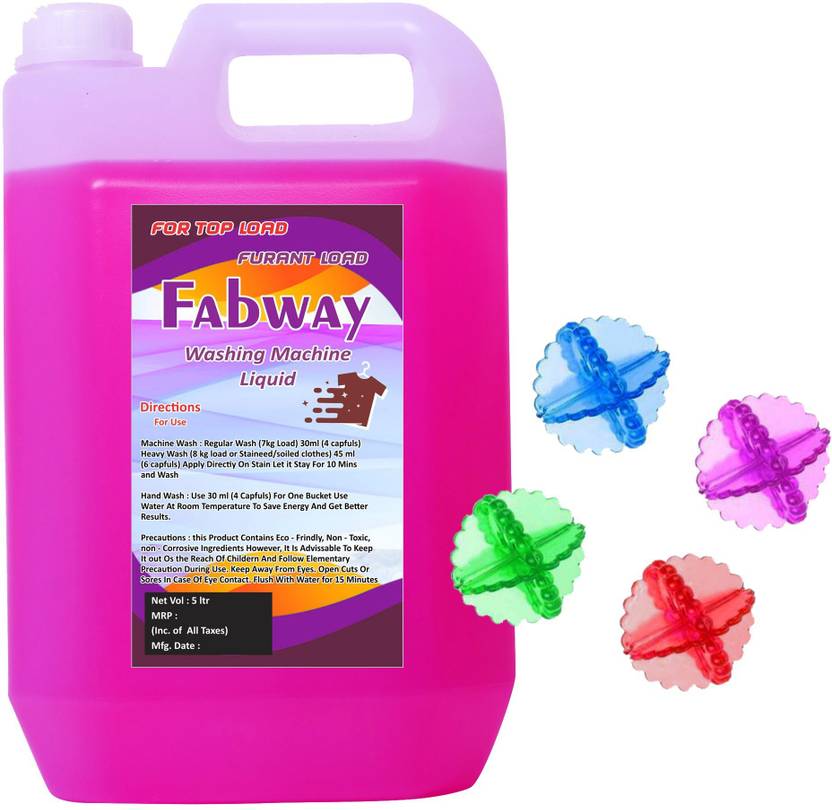 Fabway Store washing machine 5 liter and with 4 ball Multi-Fragrance ...