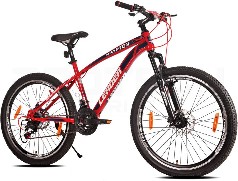 LEADER Krypton 26T 21 Speed MTB cycle with Dual Disc Brake and Front ...