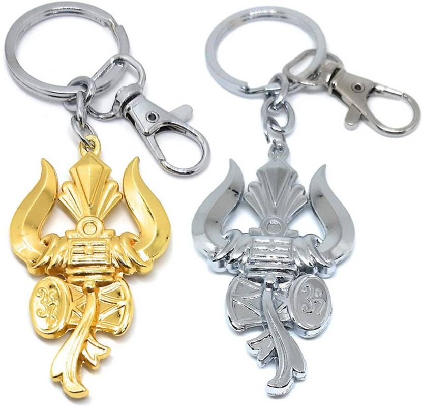 Aura Set Of 2 Spiritual Trishul Damru Om Tikka Bhagwa Shankar Shiva ...