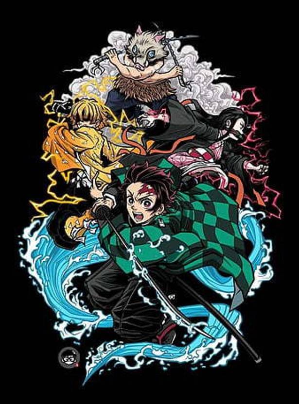 Kimetsu No Yaiba Demon Slayer Inosuke Nezuko Tanjiro Zenitsu Matte ...