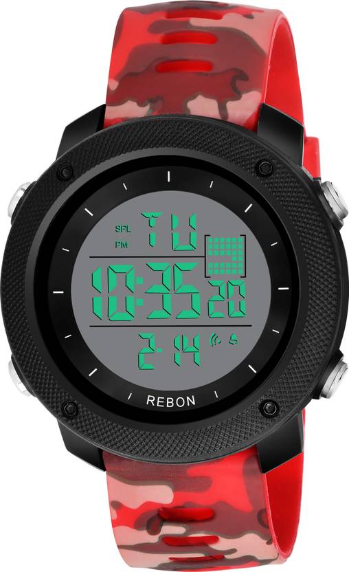 CELLFORCE Reborn watch ARMY 9064 (red) waterproof 9064 Digital Watch ...