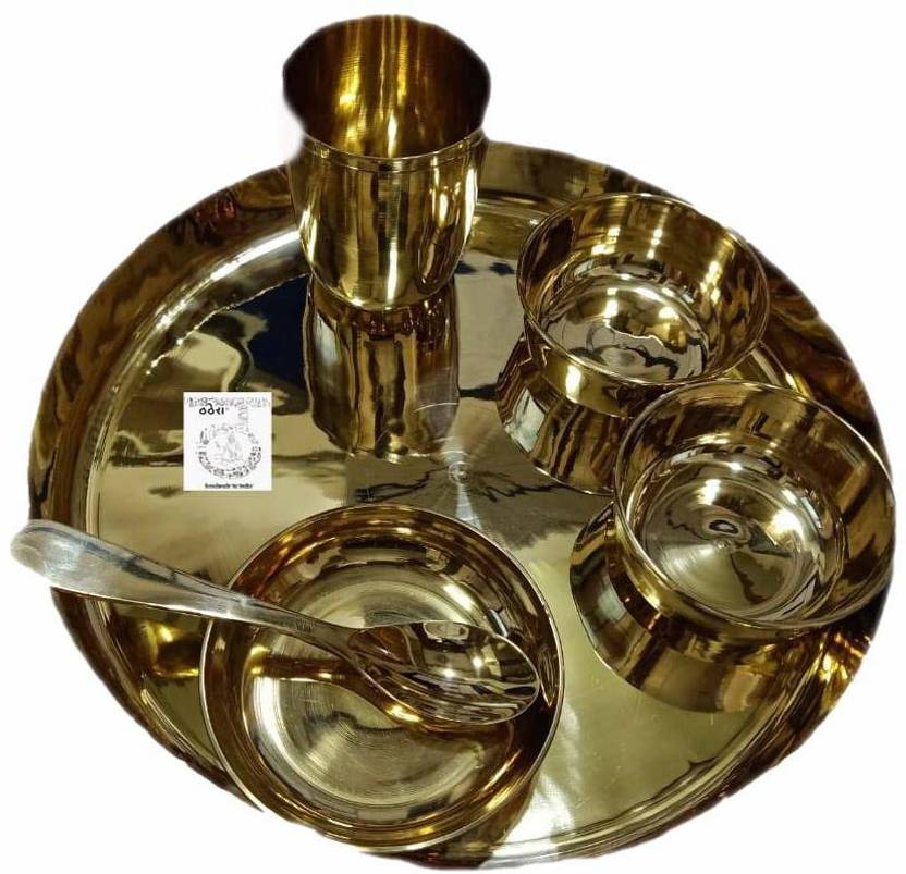 Thathera Pack of 6 Bronze Designer Traditional Hammered Kansa/Kansi ...