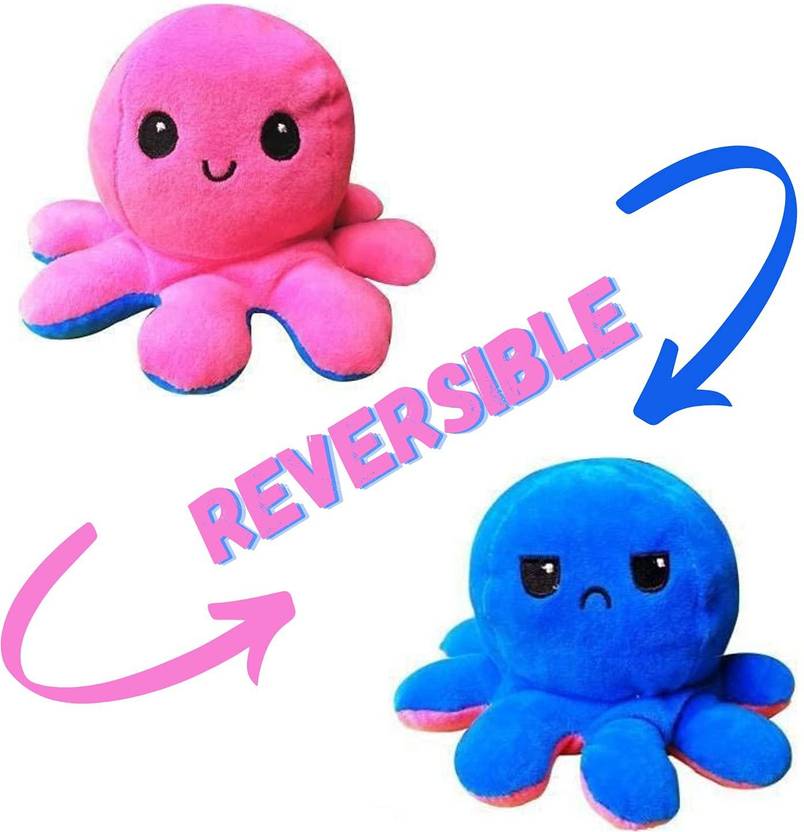 MANOR PARTY Octopus Plushie Reversible Soft Toy for Kids - 6 inch ...