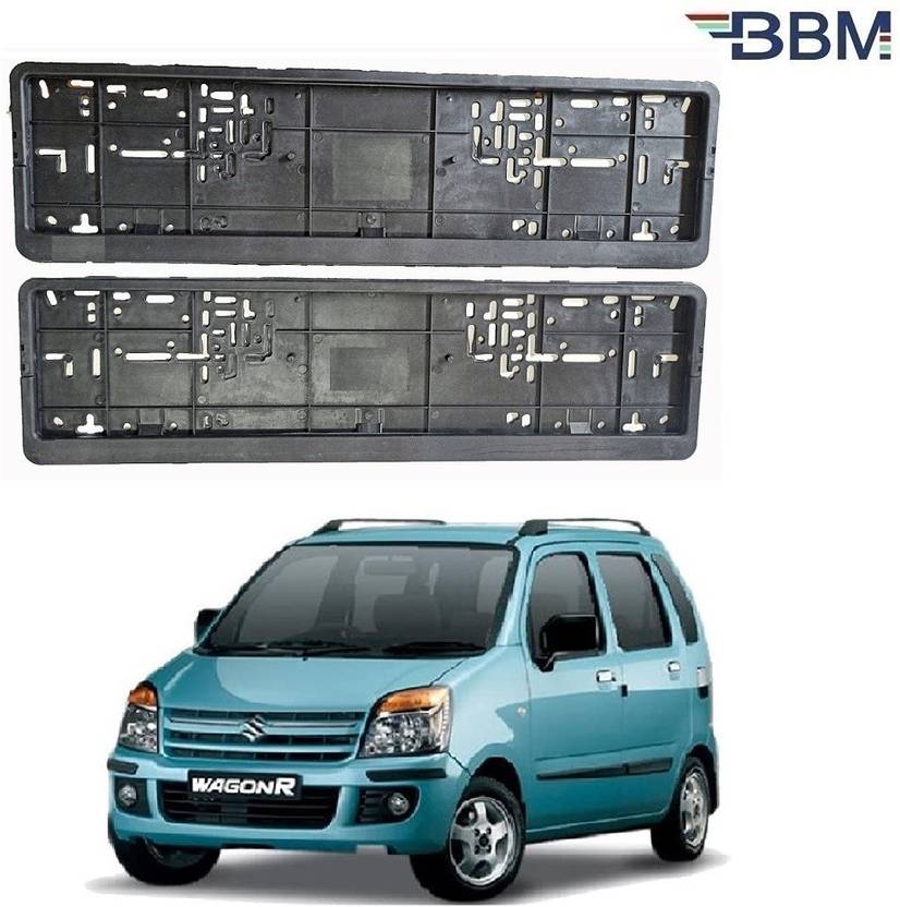 BBM Car Number Plate Plastic Frame Front & Back Side Holder Protector ...
