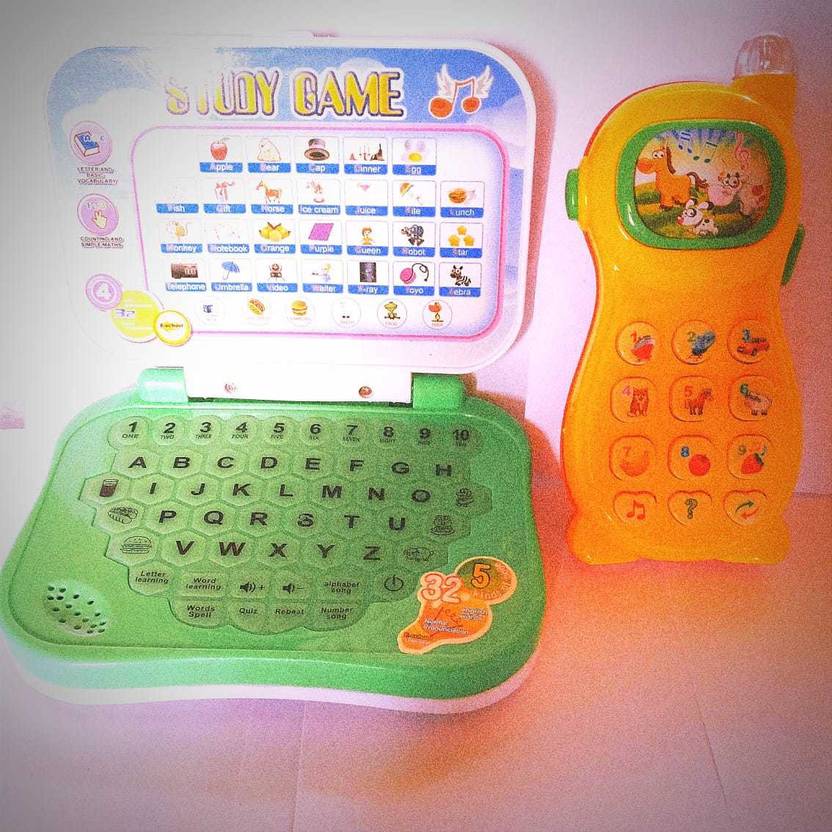 Kmc kidoz combo Learning Kids Laptop, Study Game Kids Mini Laptop ...