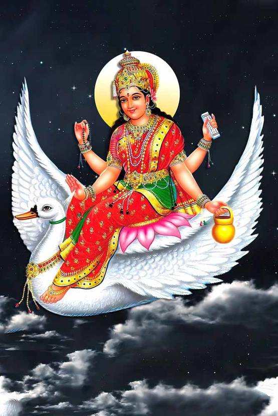 Goddess Brahmani Maa Religious Waterproof Vinyl Sticker Poster || (20 ...