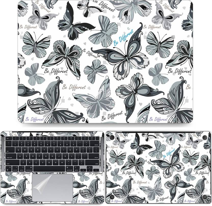dzazner Fullbody 4 in 1 Precision Cut Laptop Skin Wrap (Top, Bottom ...