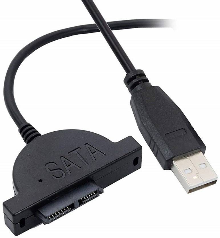 Nsinc TV-out Cable USB 2.0 to 13Pin Slimline SATA Laptop CD/DVD ROM ...