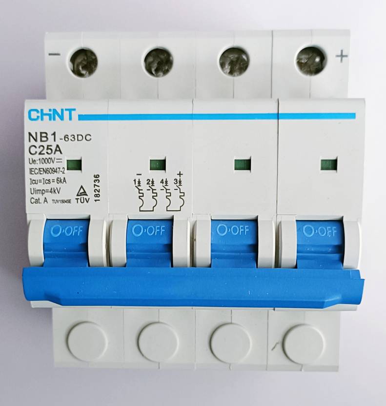Chint DC MINIATURE CIRCUIT BREAKER 1000V 25A - 01 MCB Price in India ...