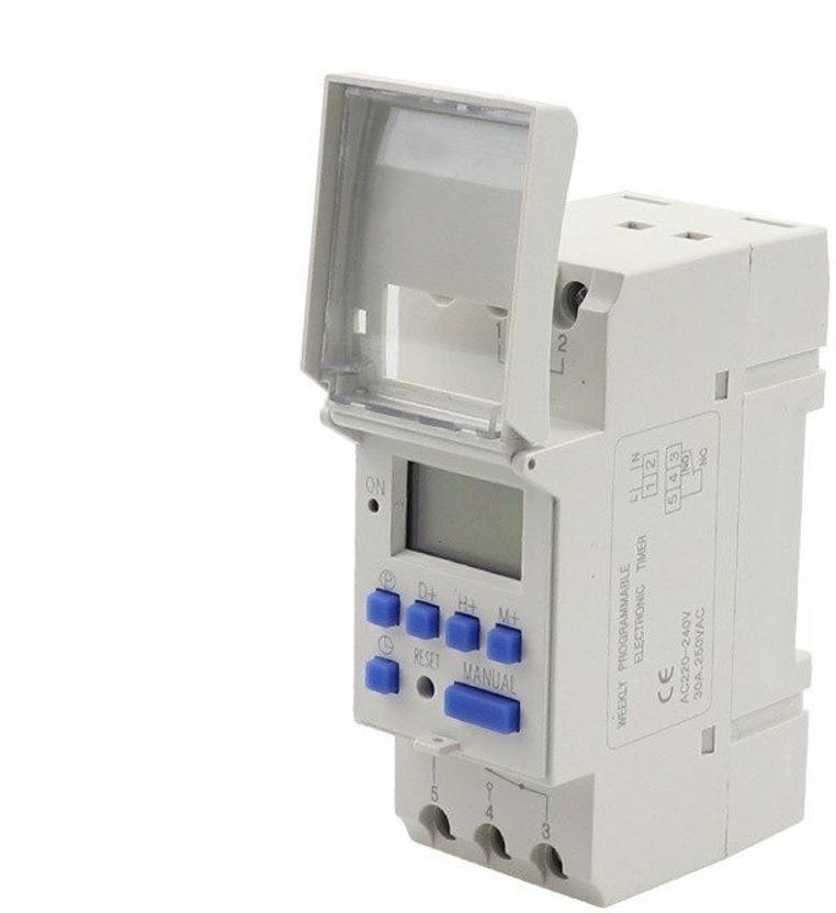 InkOcean THC15A 220V 15A Din Rail Timer Relay time switches Weekly ...