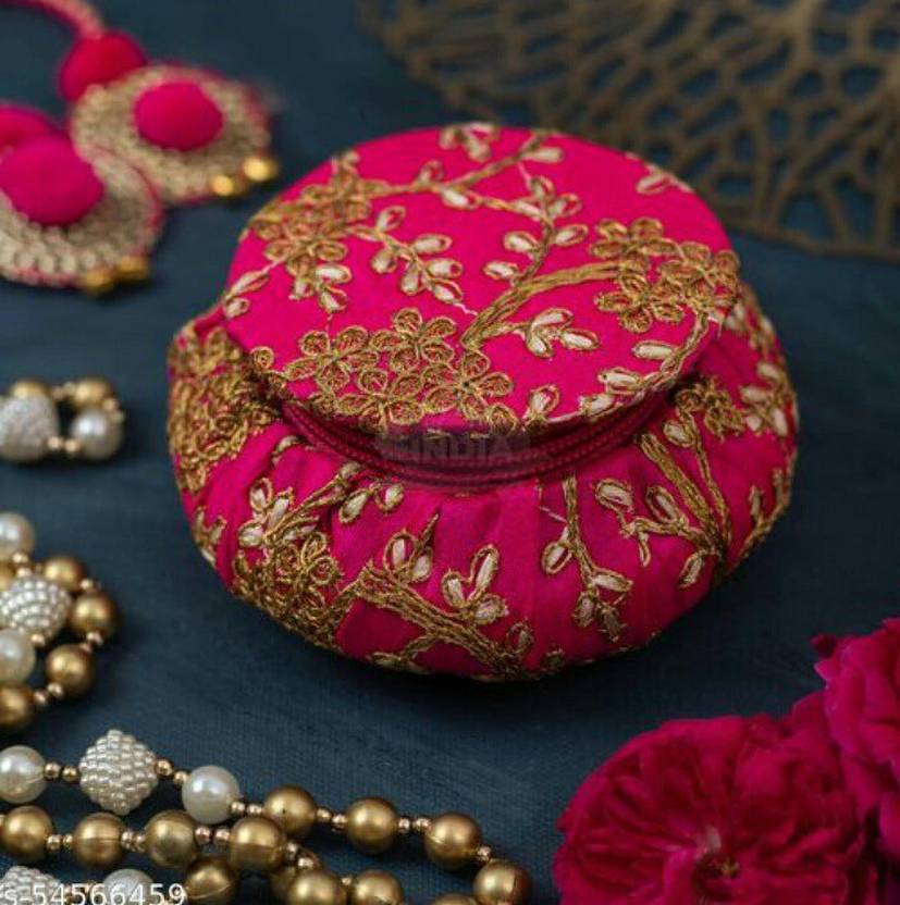 Pink Sky BEAUTIFUL HANDMADE MATKA DESIGN EMBROIDERED FOR RETURN GIFT ...