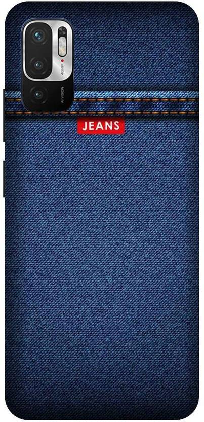 bigcraft Back Cover for REDMI NOTE 10T 5G JEAN CLOTHS PRINTED BACK ...
